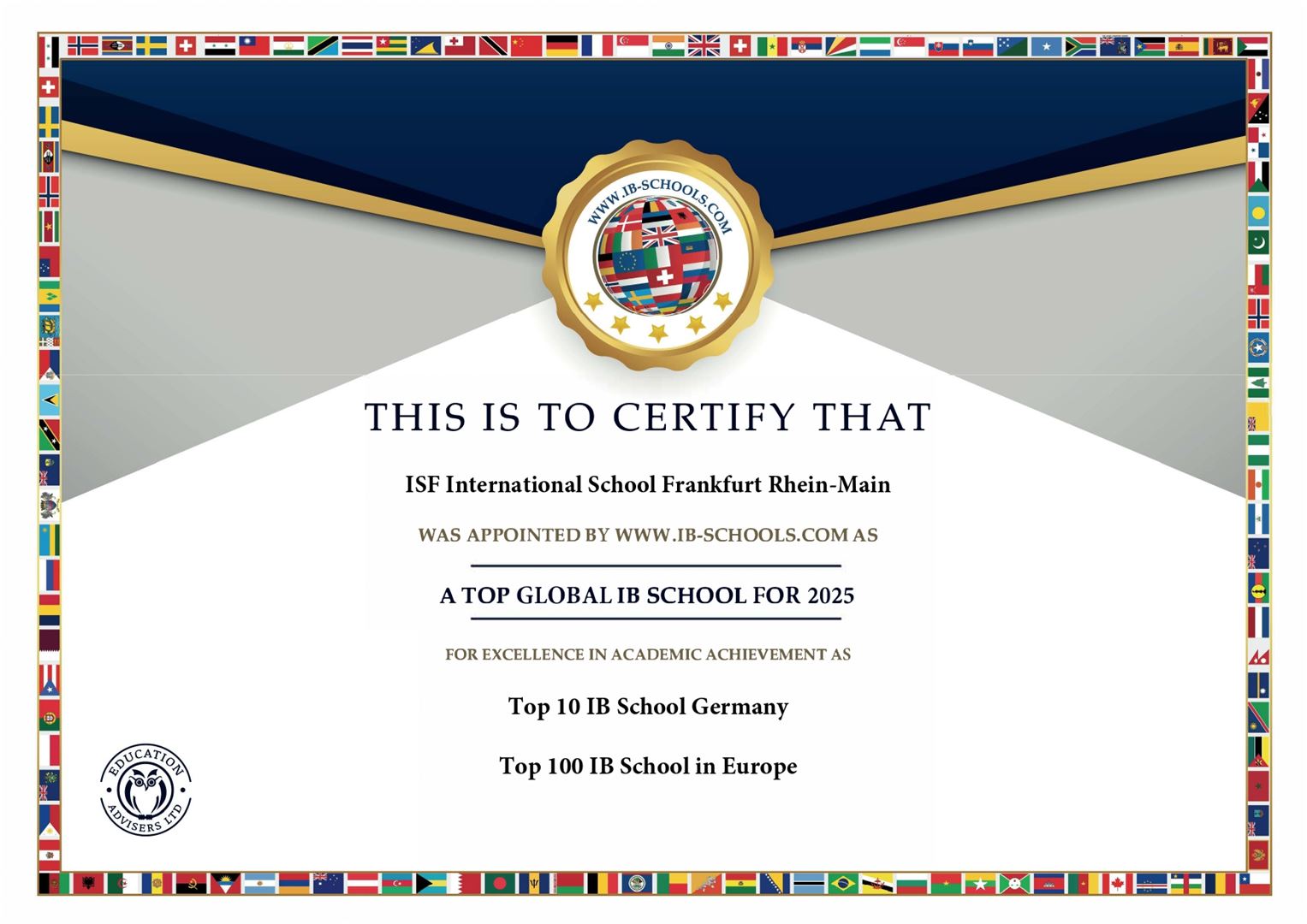 ISF International School Rhein-Main has been named a Top Global IB ...